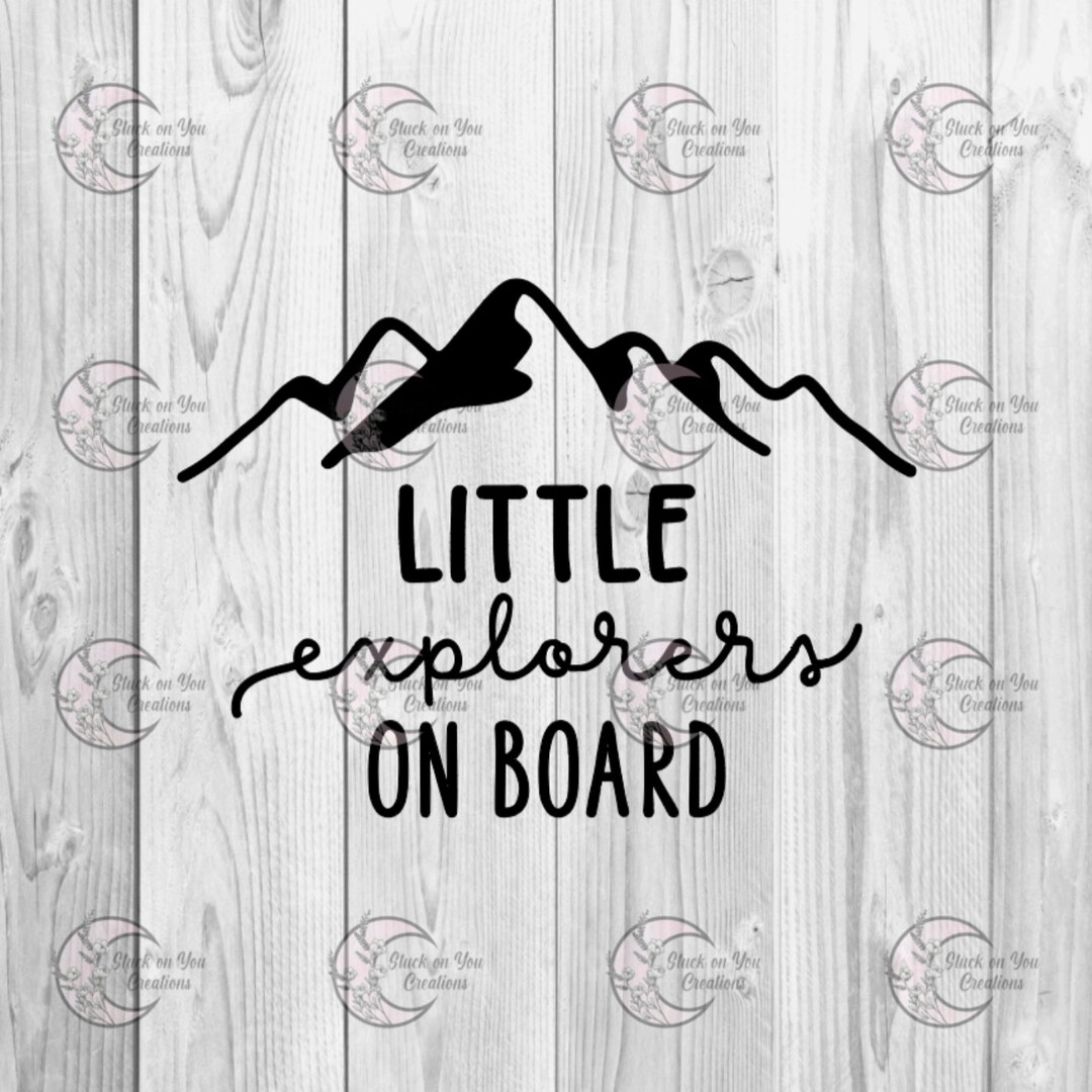 Little Explorers on Board Bumper Sticker / Vinyl Car Decal - Etsy