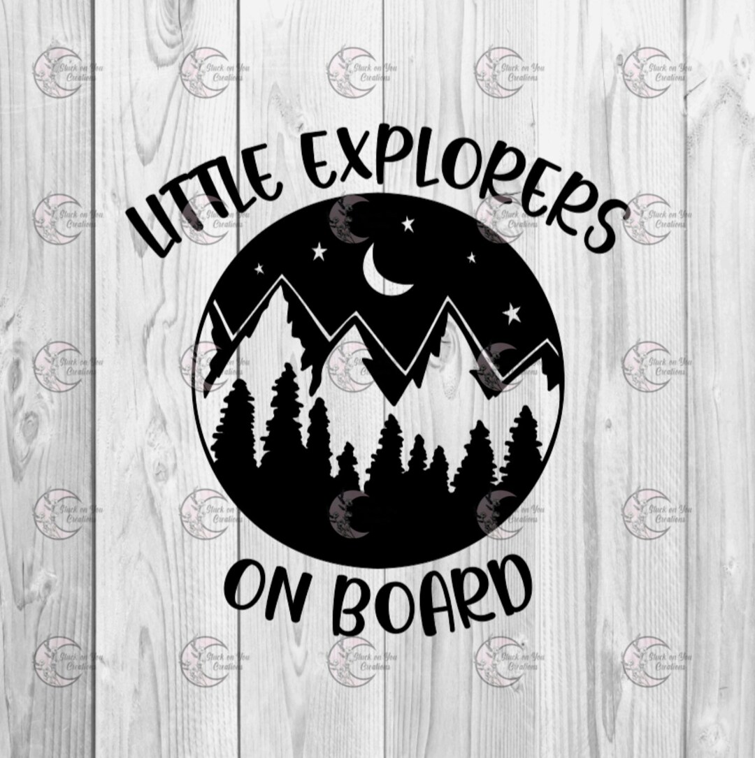 Little Explorers on Board Bumper Sticker / Vinyl Car Decal - Etsy