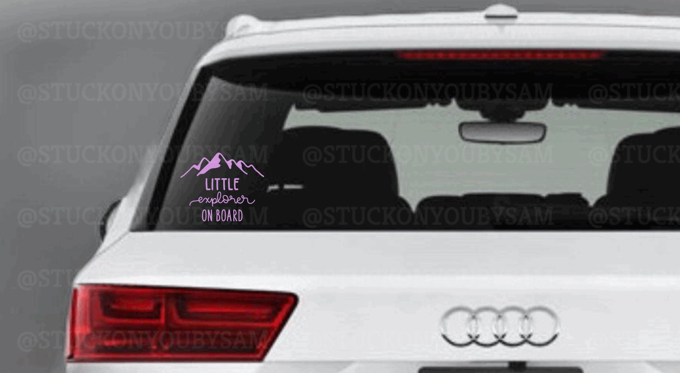 Little Explorer on Board Bumper Sticker / Vinyl Car Decal - Etsy