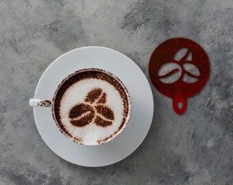 Coffee Beans Stencil - Etsy UK