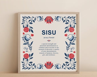 DIGITAL DOWNLOAD Sisu Definition Print, Finnish Definition Print ...