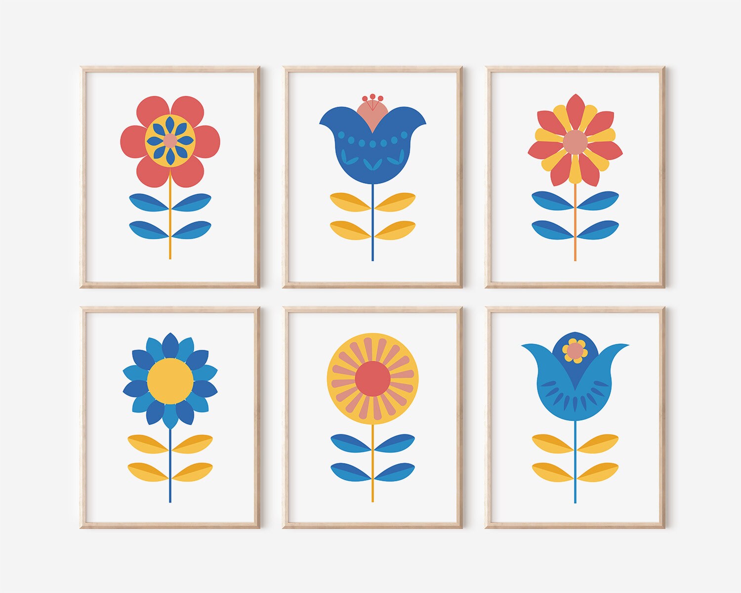 Scandinavian Folk Art Flowers