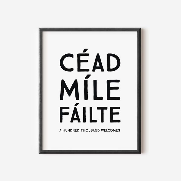 Cead Mile Failte - Etsy