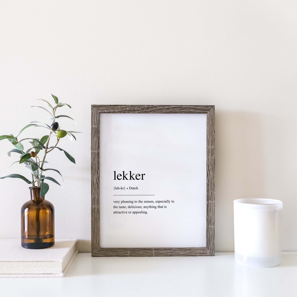 Lekker Dutch Definition Printable Dutch Home Decor - Etsy