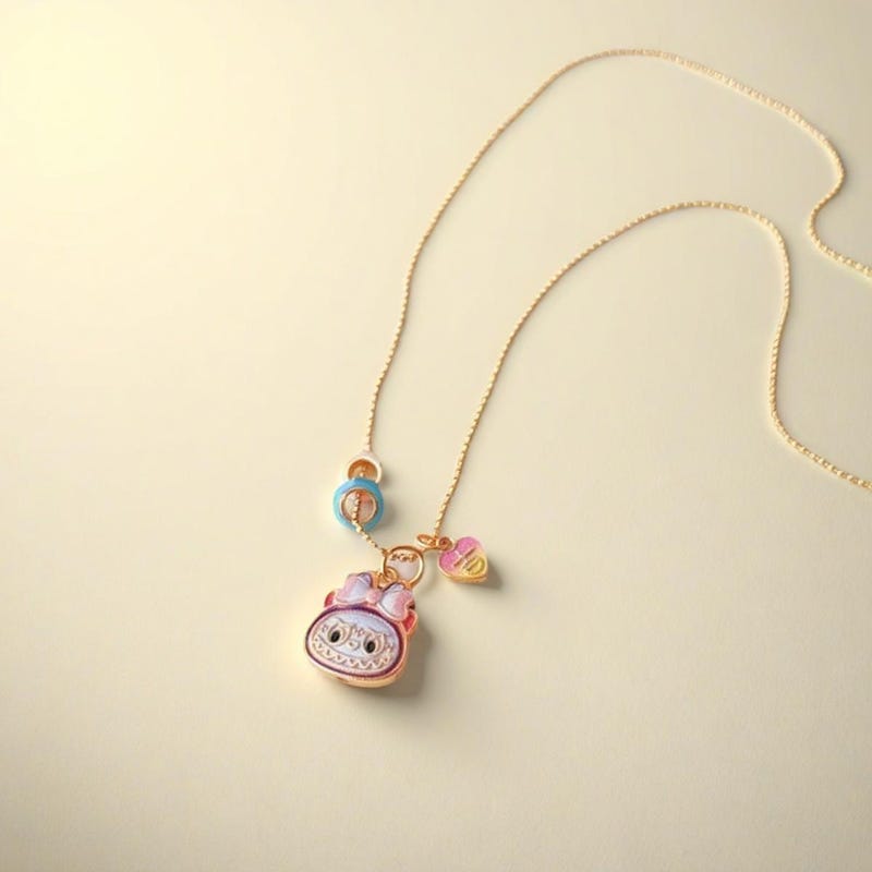 Gold Labubu Pendant - Etsy