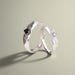 925 STERLING SILVER Devil & Angel Wedding Ring Set, Matching Couple ...