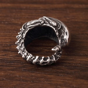 999 Sterling Silver Alien Ring Alien Lover Gift Space Lover Jewelry ...