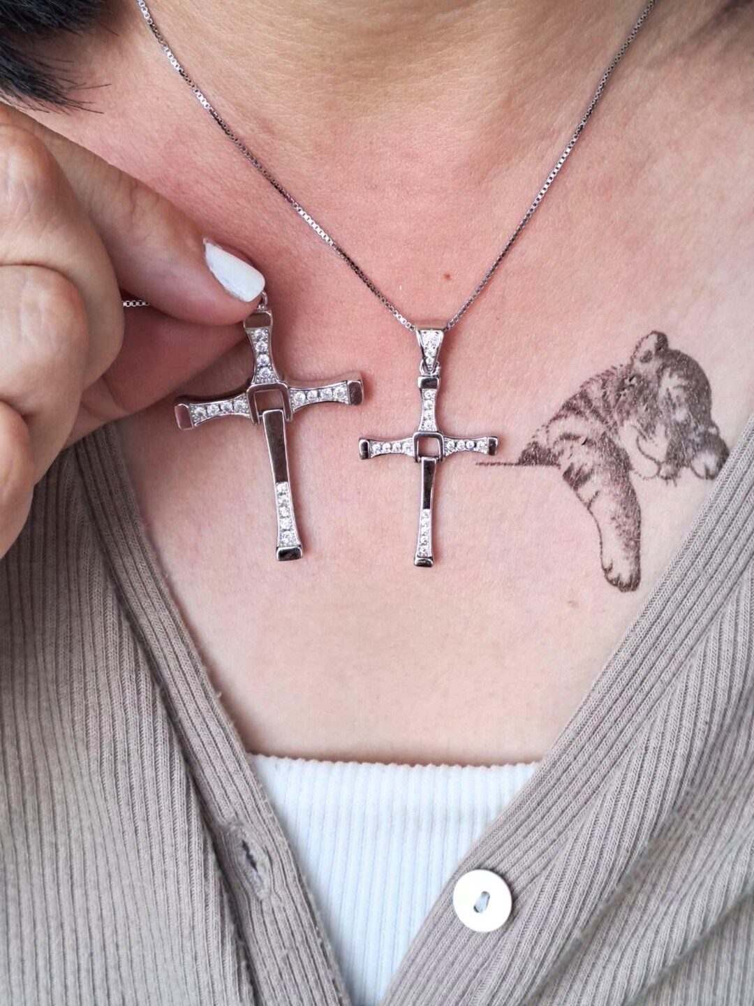 925 Sterling Silver Fast and Furious Matching Necklaces Free Engraved ...
