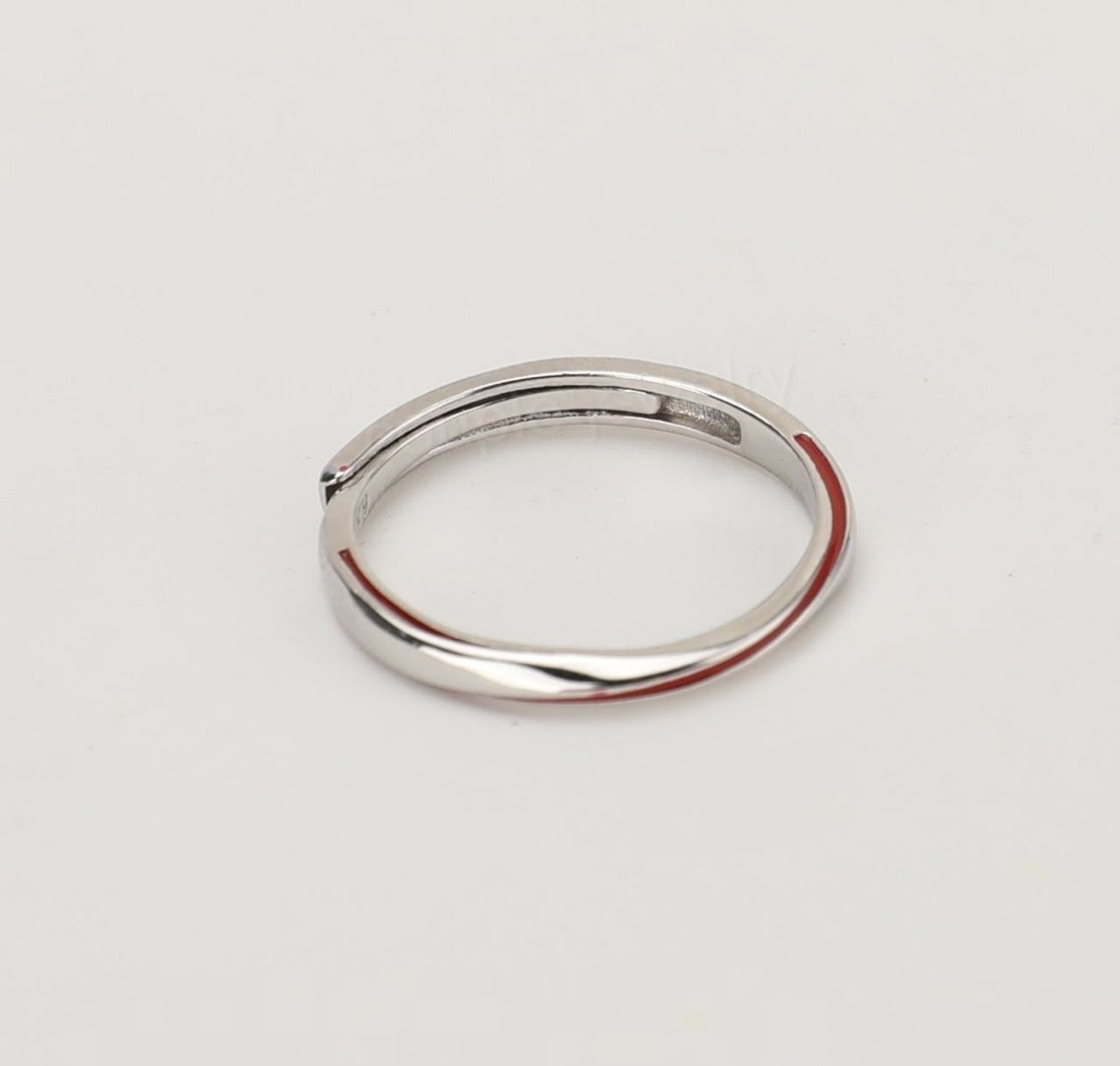 999 STERLING SILVER the Matchmaker's Red String Matching Rings • Free ...