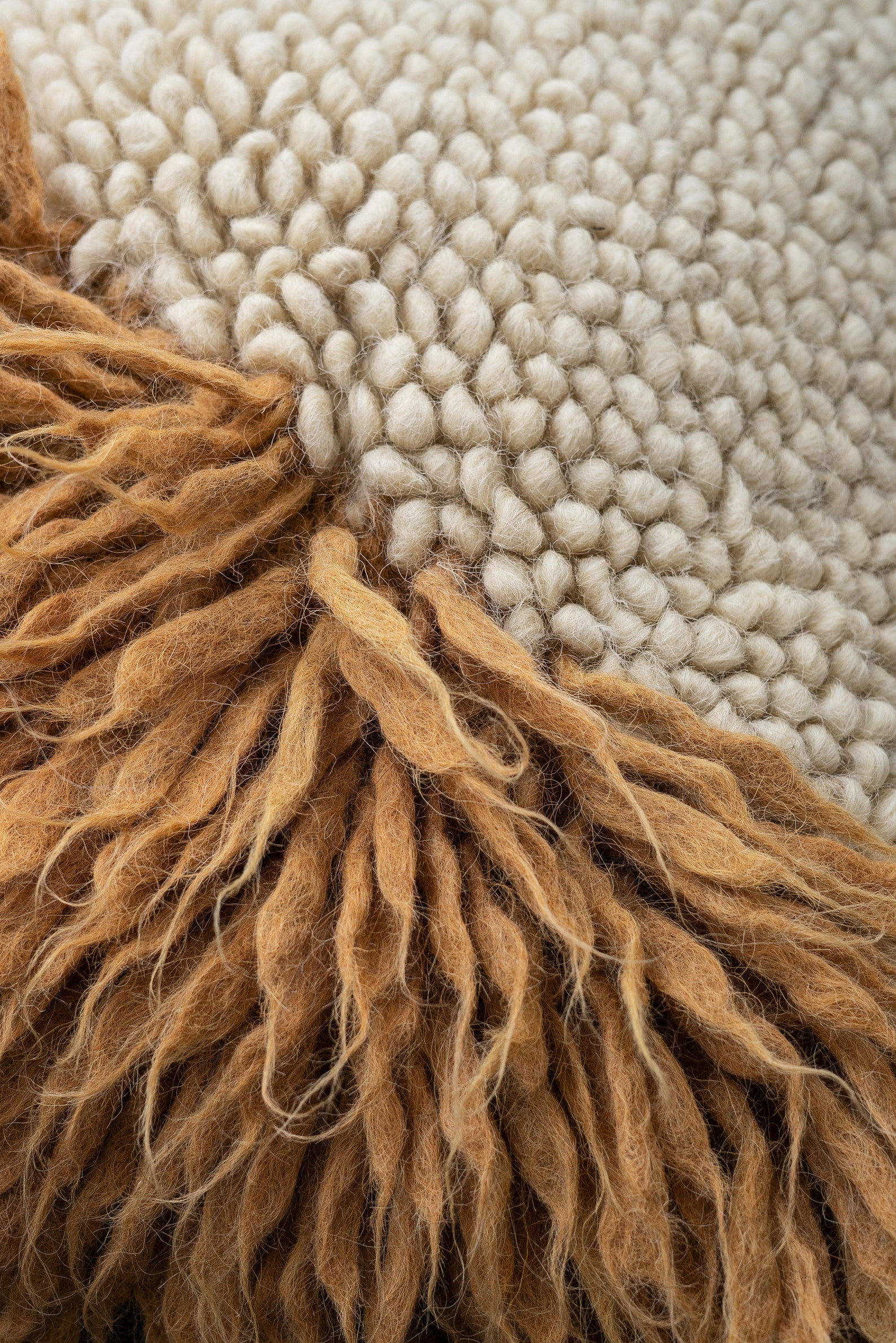 Wool Pillow Organic Wool Pillow Shaggy Wool Pillow Cover Linen Pillow ...