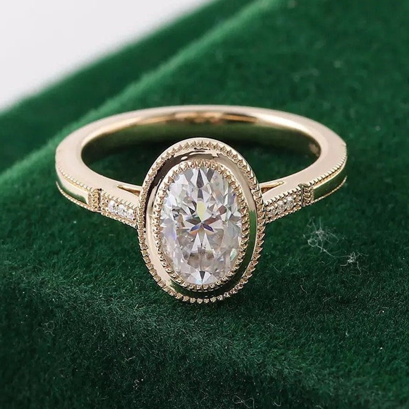 Milgrain Bezel Ring - Etsy