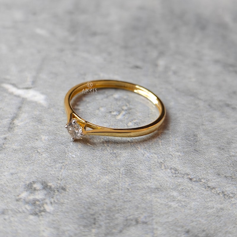 Small Diamond Ring - Etsy