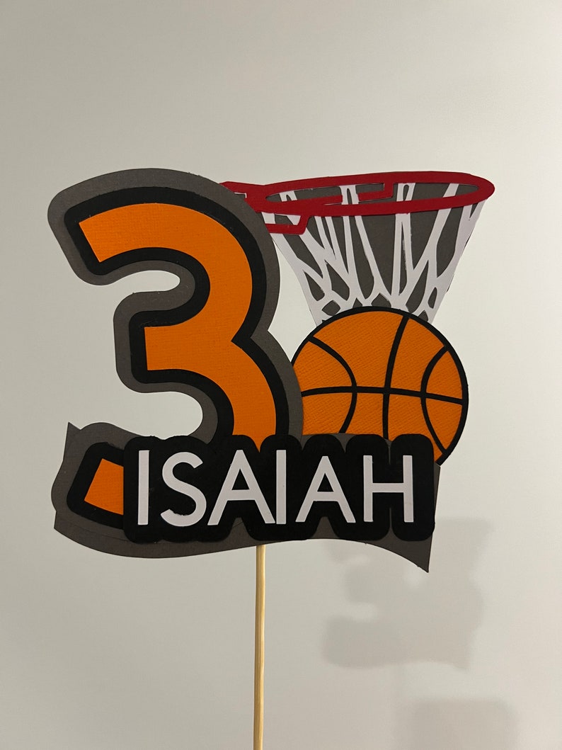 Basketball Cake Topper - Etsy Australia