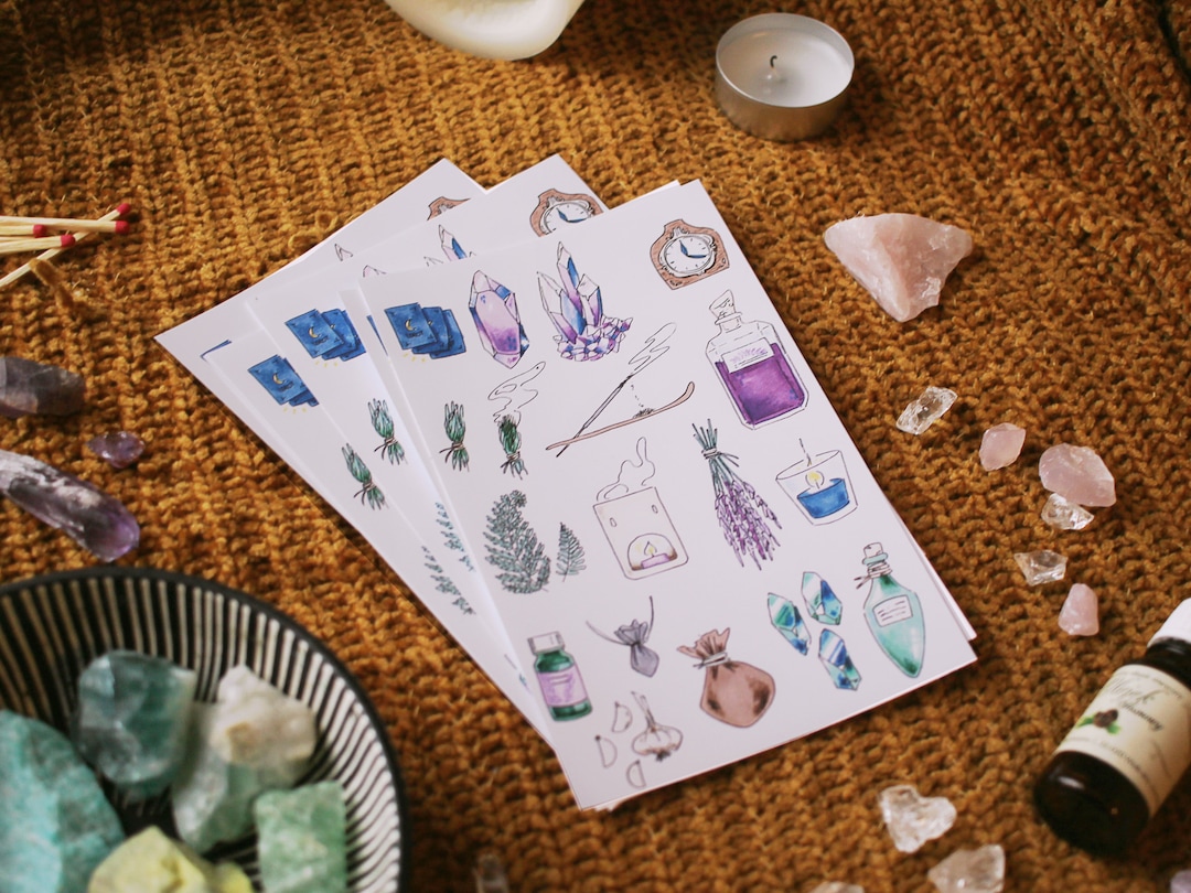 Witchy Sticker Sheet V2 / Witch Sticker Sheet - Etsy