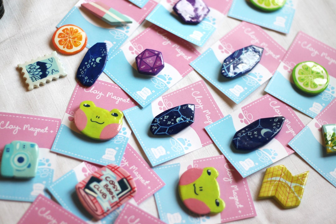 Cute Handmade Clay Magnet / Magnes - Etsy