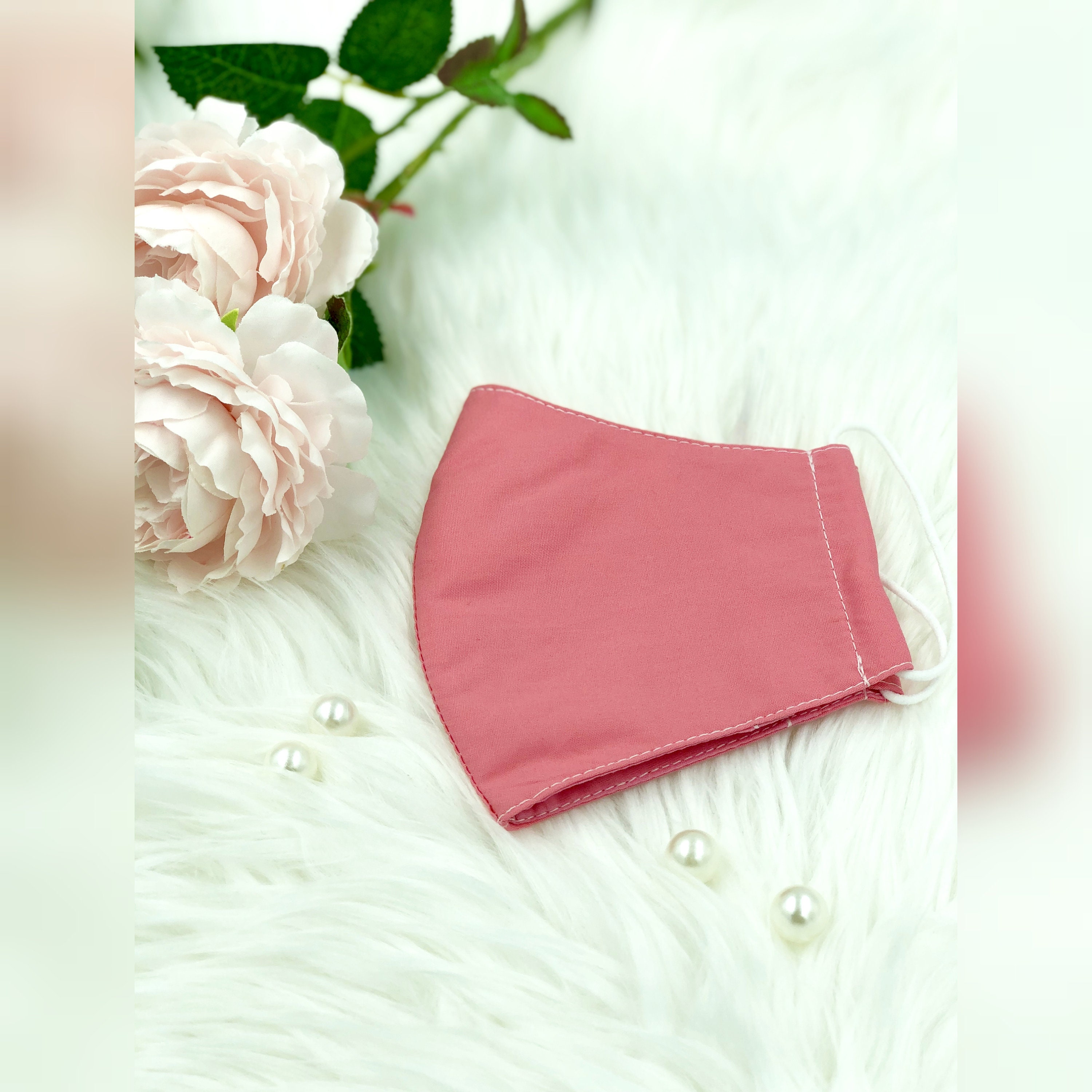 100% Cotton Cute Hand-made Face Mask With Filter Pocket Triple Layer ...