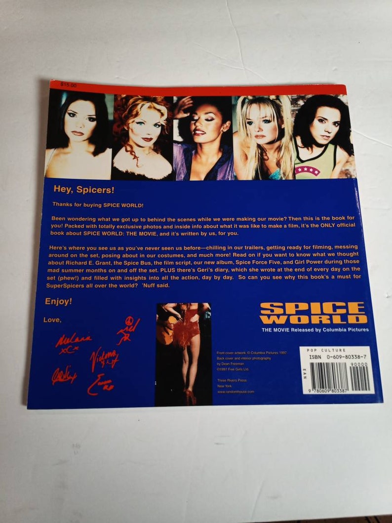 The Spice Girls Spice World Book First Edition 1st 1997 - Etsy