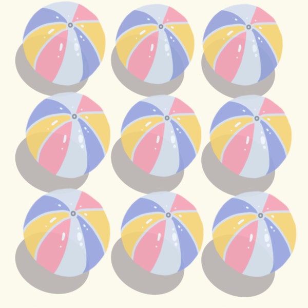 Pastel Beach Ball - Etsy