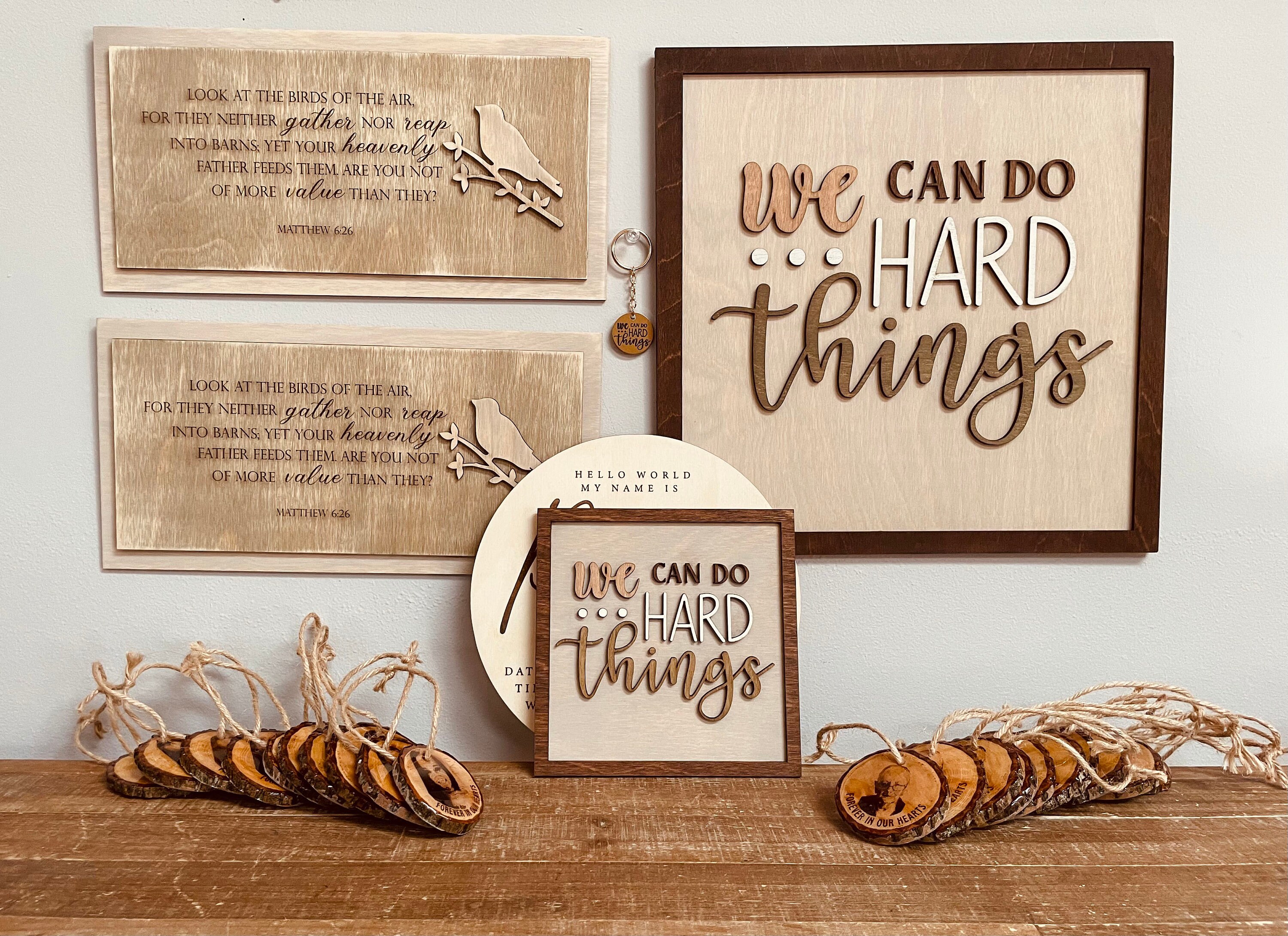 We Can Do Hard Things 3D Engraved Sign - Etsy