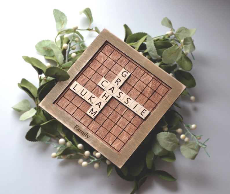 3D Personalized Scrabble Board | Family Names | Any Occasion - Etsy