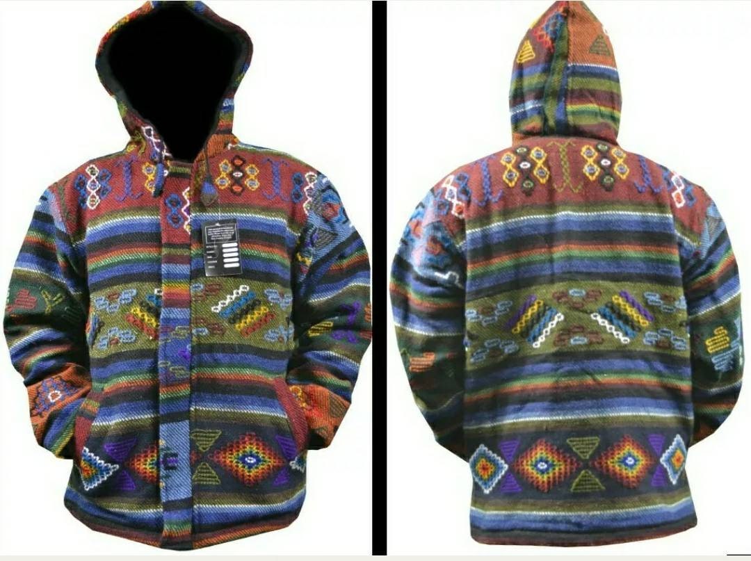 Aztec Styled Handmade Fleecelined Winter/ Autumn/spring Unisex Cotton ...