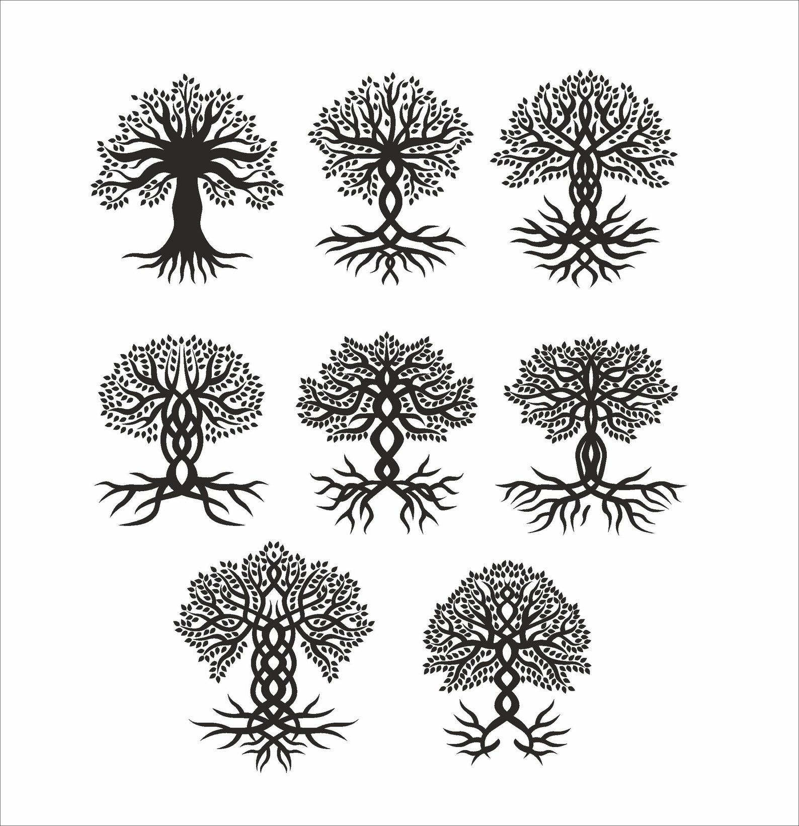 Celtic Tree of Life 3. Vector Files Cdr, Dxf, Eps, Svg - Etsy