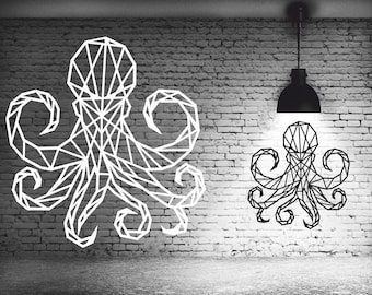 Geometric Octopus | Etsy
