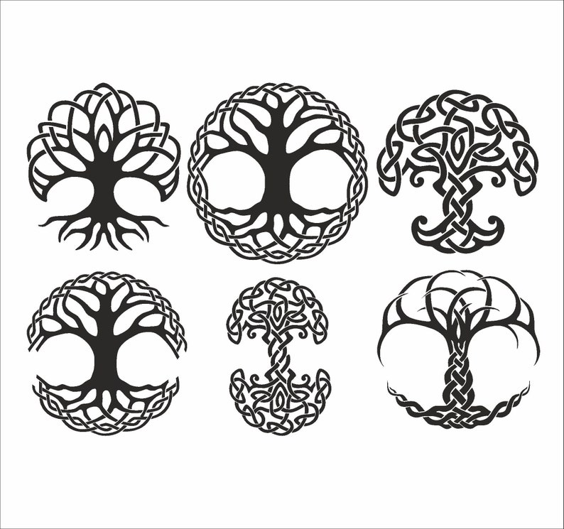 Keltischer Baum des Lebens 7. Vektordateien cdr, dxf, eps, svg - Etsy.de