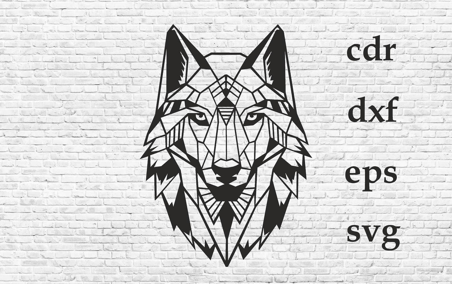 Polygon Wall Art P12. Geometric Wolf. Vector Cdr Eps Dxf - Etsy