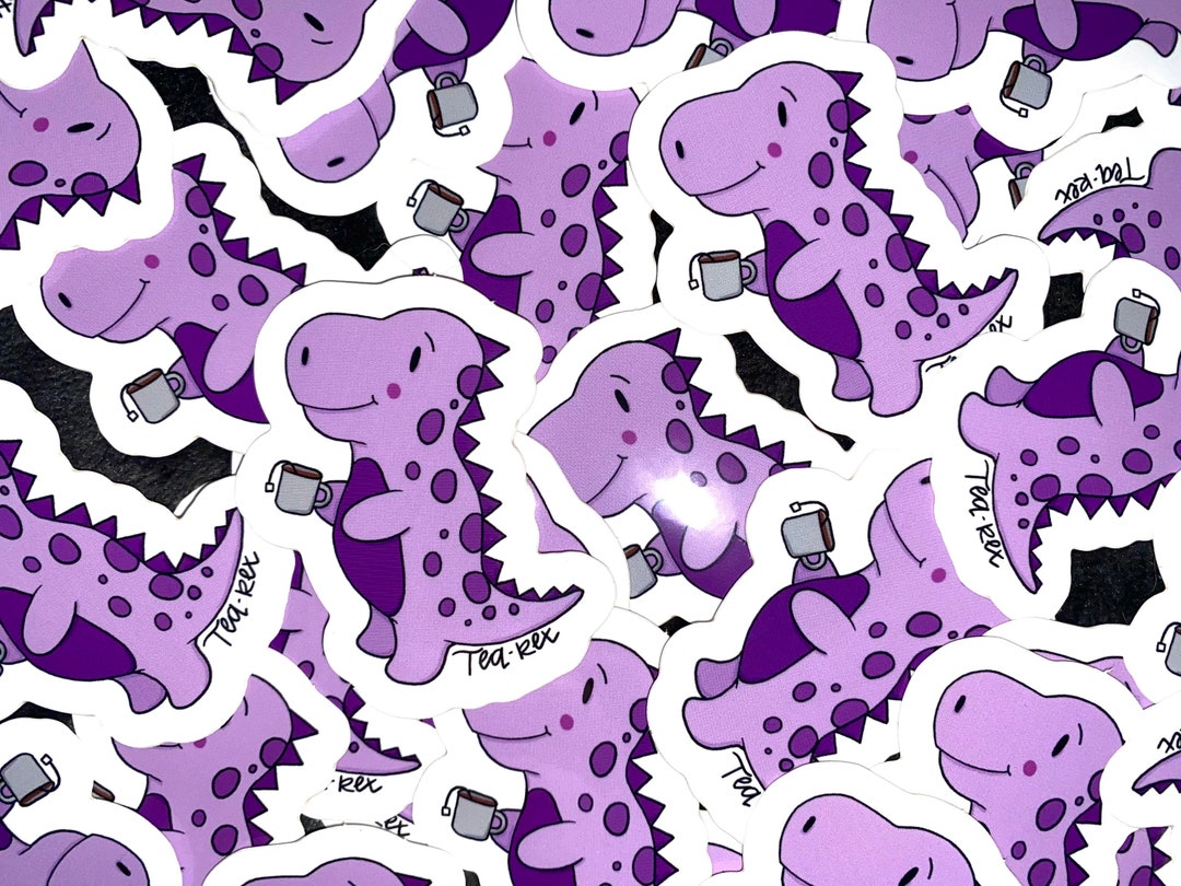 Tea-rex Sticker - Etsy