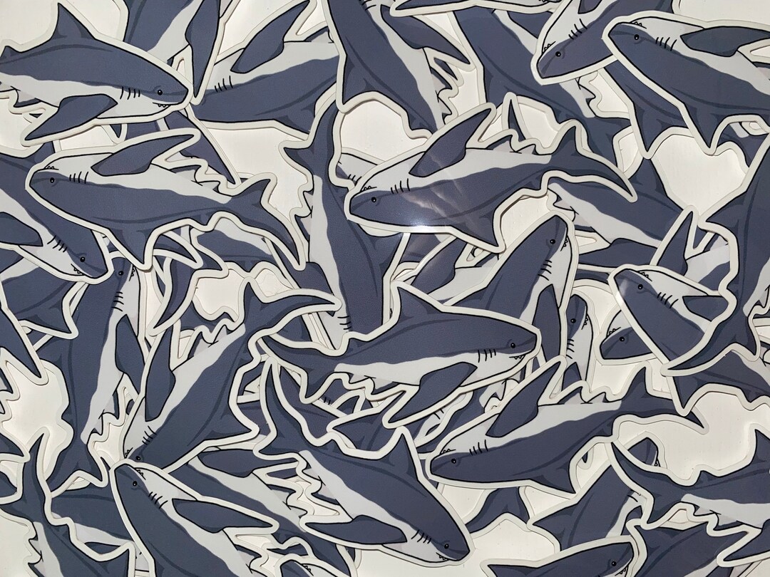 Great White Shark Sticker - Etsy