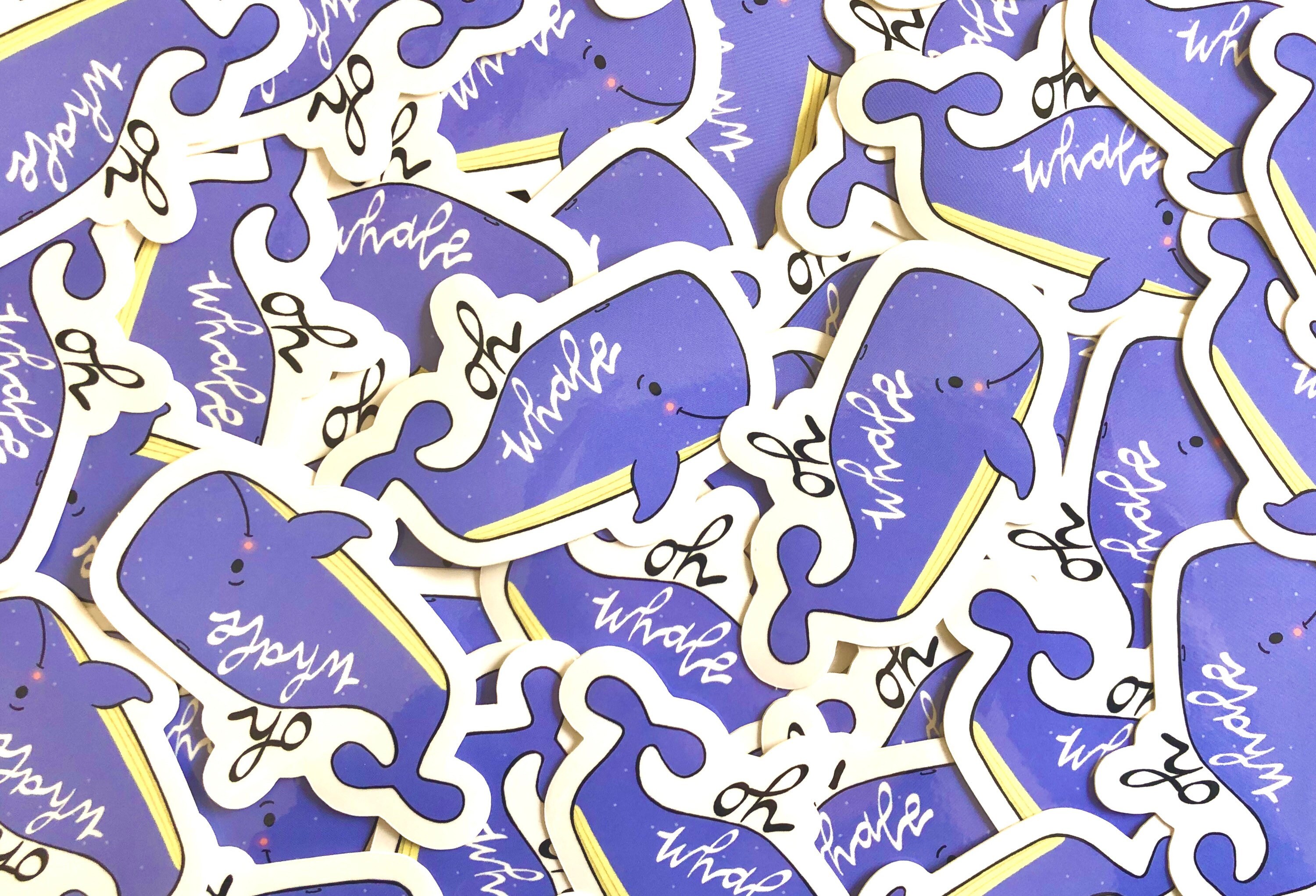Oh Whale Sticker - Etsy