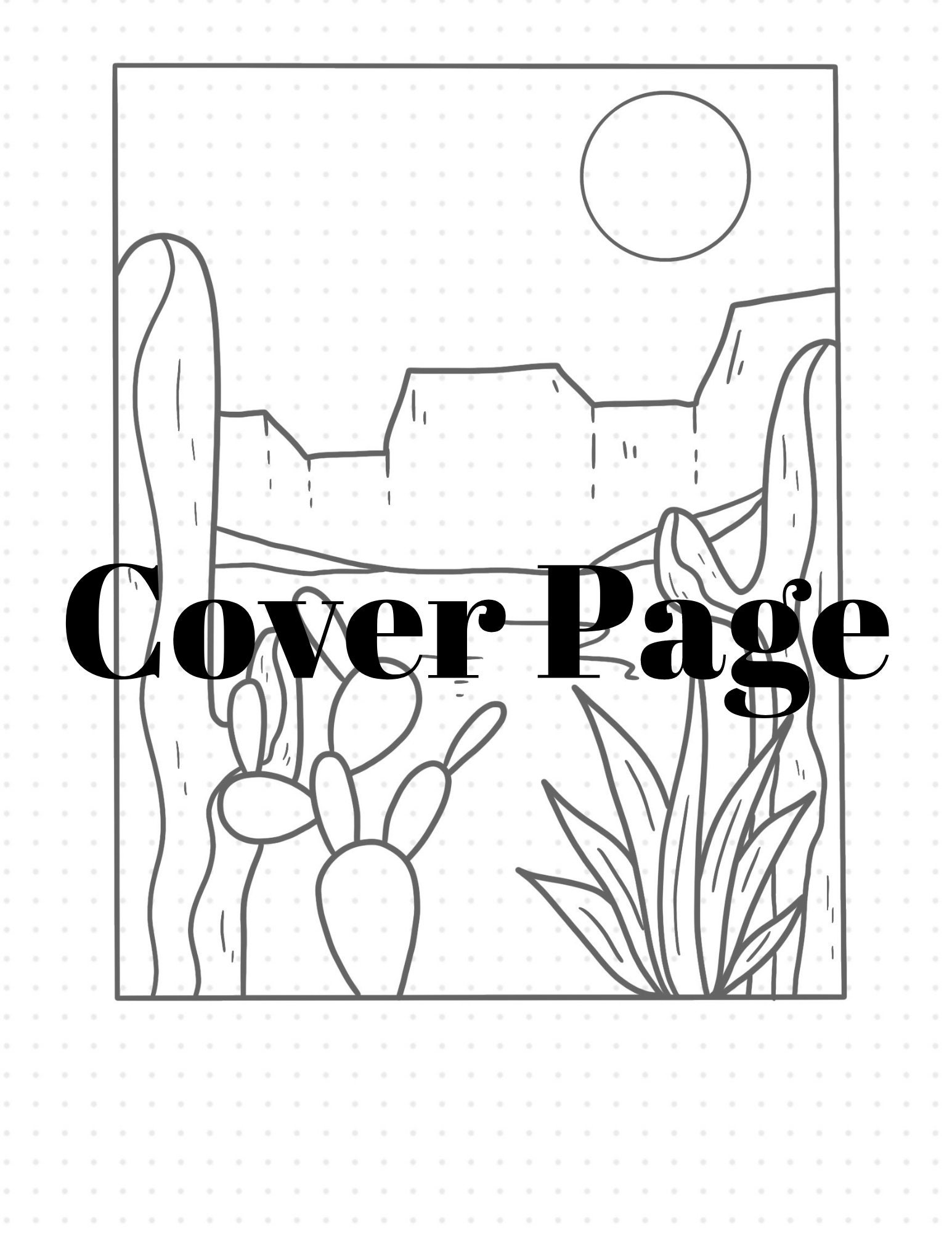 Desert Themed Bullet Journal Digital Download Printable Pack, Bullet ...