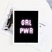 Girl Power Feminist Neon Sign Art Print - Etsy