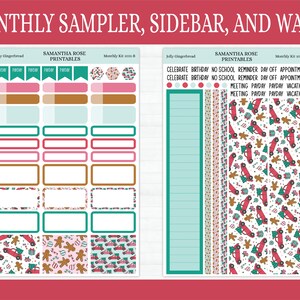 Jolly Gingerbread Printable Monthly Kit Christmas Printable 7x9 EC ...