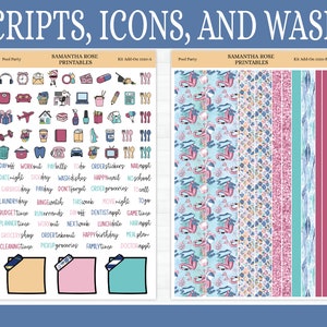 Pool Party Printable Kit Add-ons Summer Fun Printable Weekly - Etsy