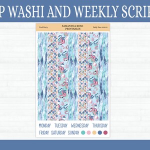 Pool Party Printable Daily Duo Kit Summer Fun Printable 7x9 Daily Duo ...