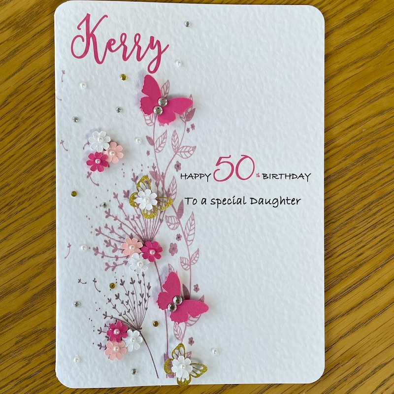Daughter 50th Birthday Card - Etsy UK