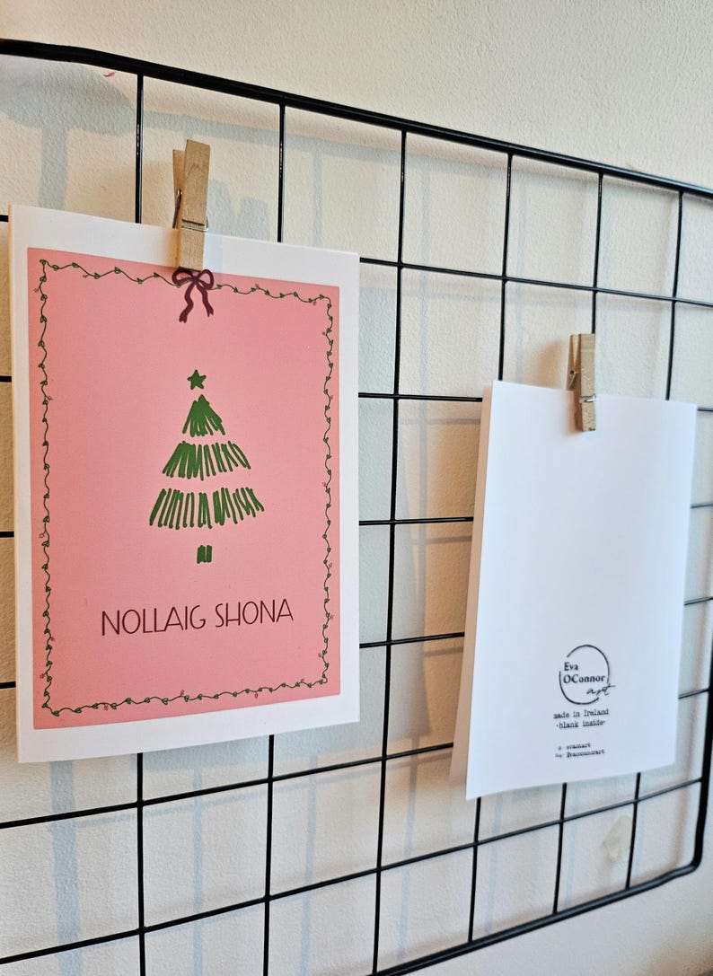 Irish Language 'nollaig Shona' Christmas Card Set B - Etsy