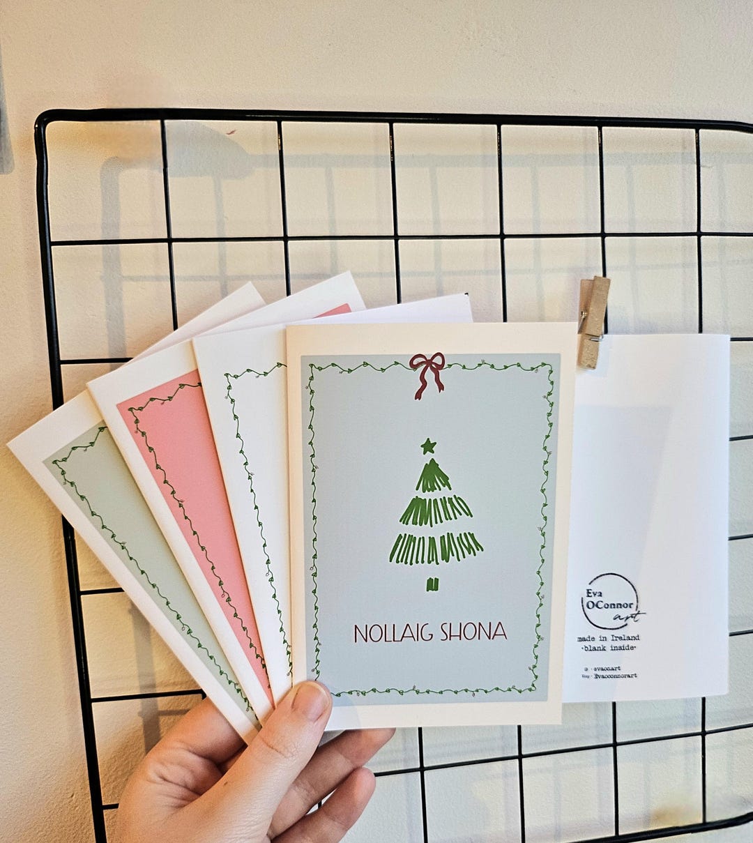 Irish Language 'nollaig Shona' Christmas Card Set B - Etsy