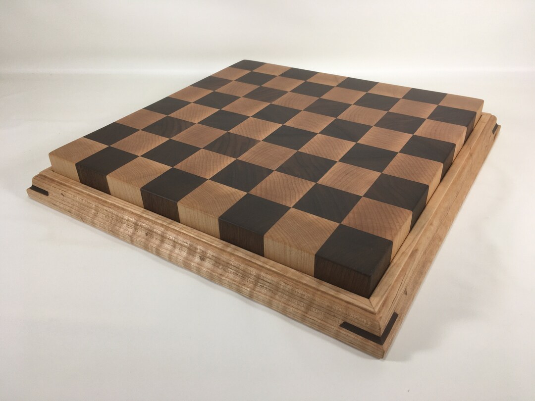 Walnut and Maple "checkerboard" Cutting/chess/checkers Board - Etsy
