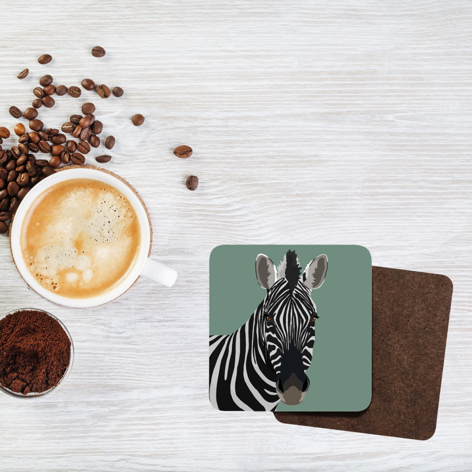 Zebra Coaster Coaster Afrianc Animal Coaster Safari | Etsy