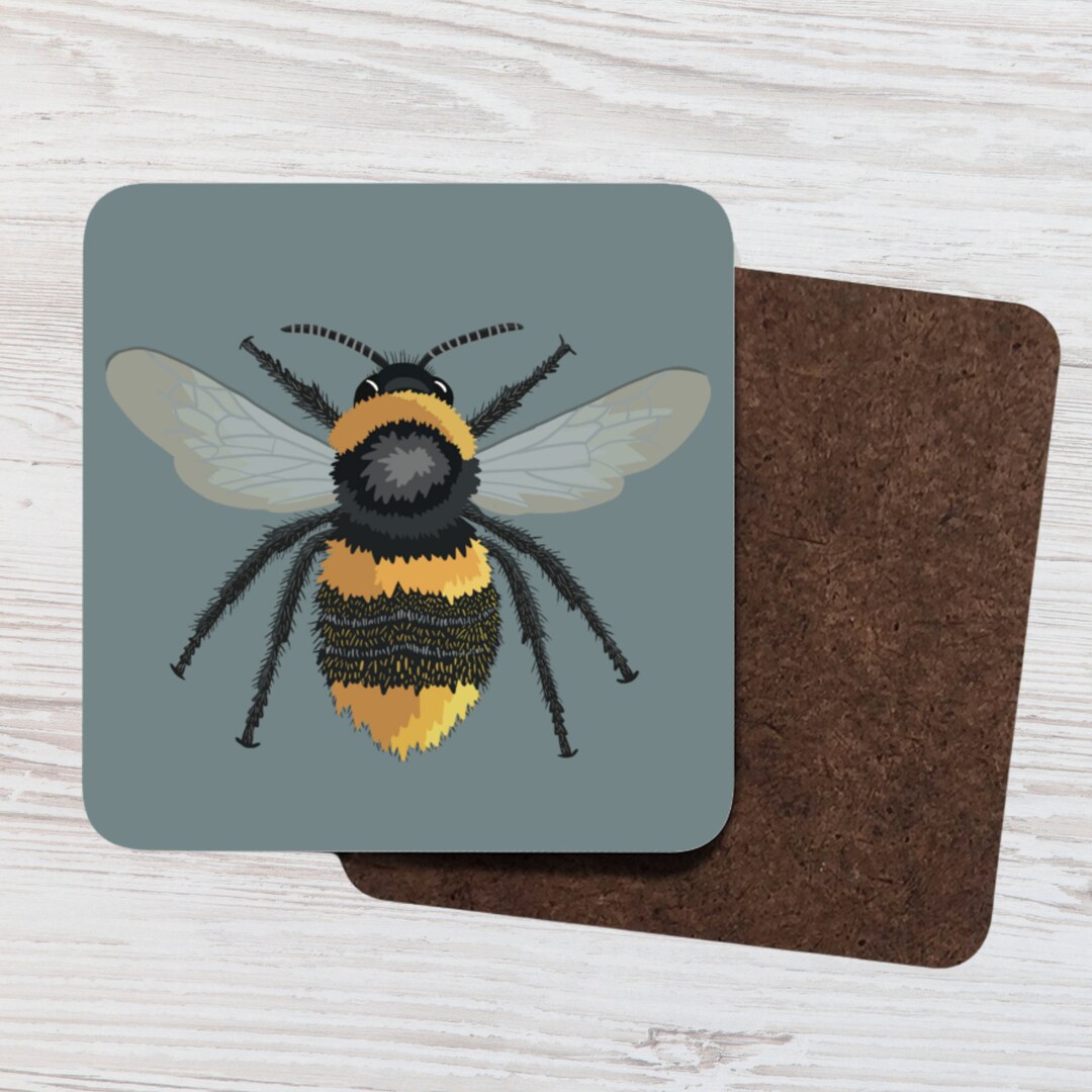 Bumble Bee Coaster Manchester Bee Coaster Insect Coaster - Etsy