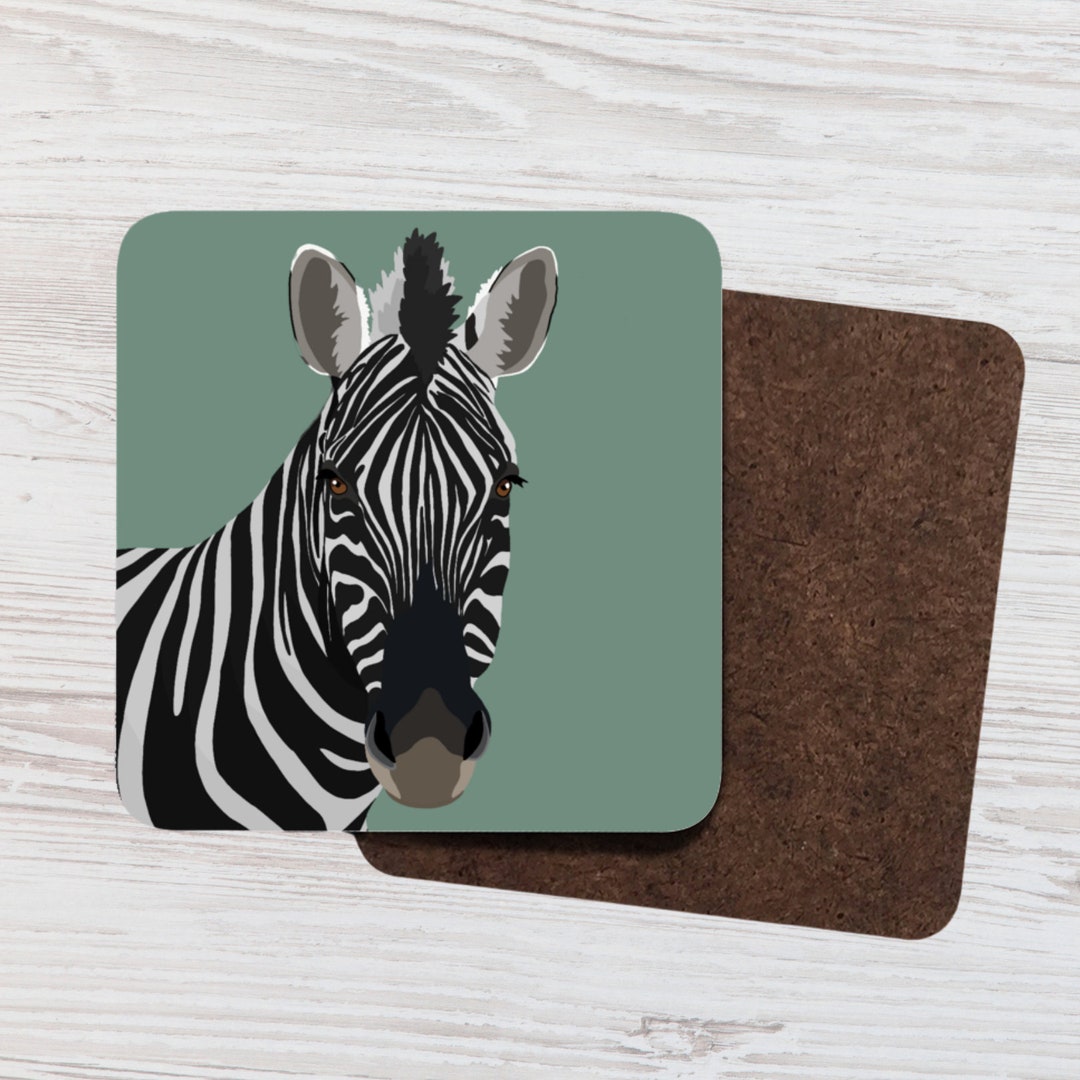 Zebra Coaster Coaster Afrianc Animal Coaster Safari - Etsy