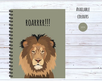 Lion Notepad - Etsy