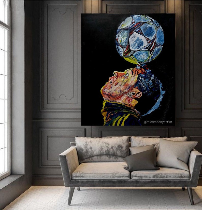 CRISTIANO RONALDO PORTRAIT Original Oil Painting of Football Legend ...