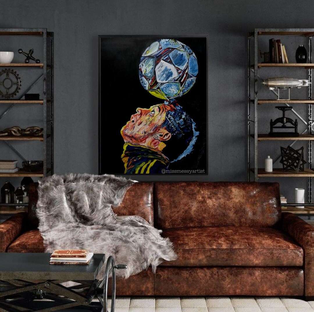 CRISTIANO RONALDO PORTRAIT Original Oil Painting of Football Legend ...