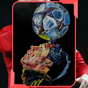 CRISTIANO RONALDO PORTRAIT Original Oil Painting of Football Legend ...