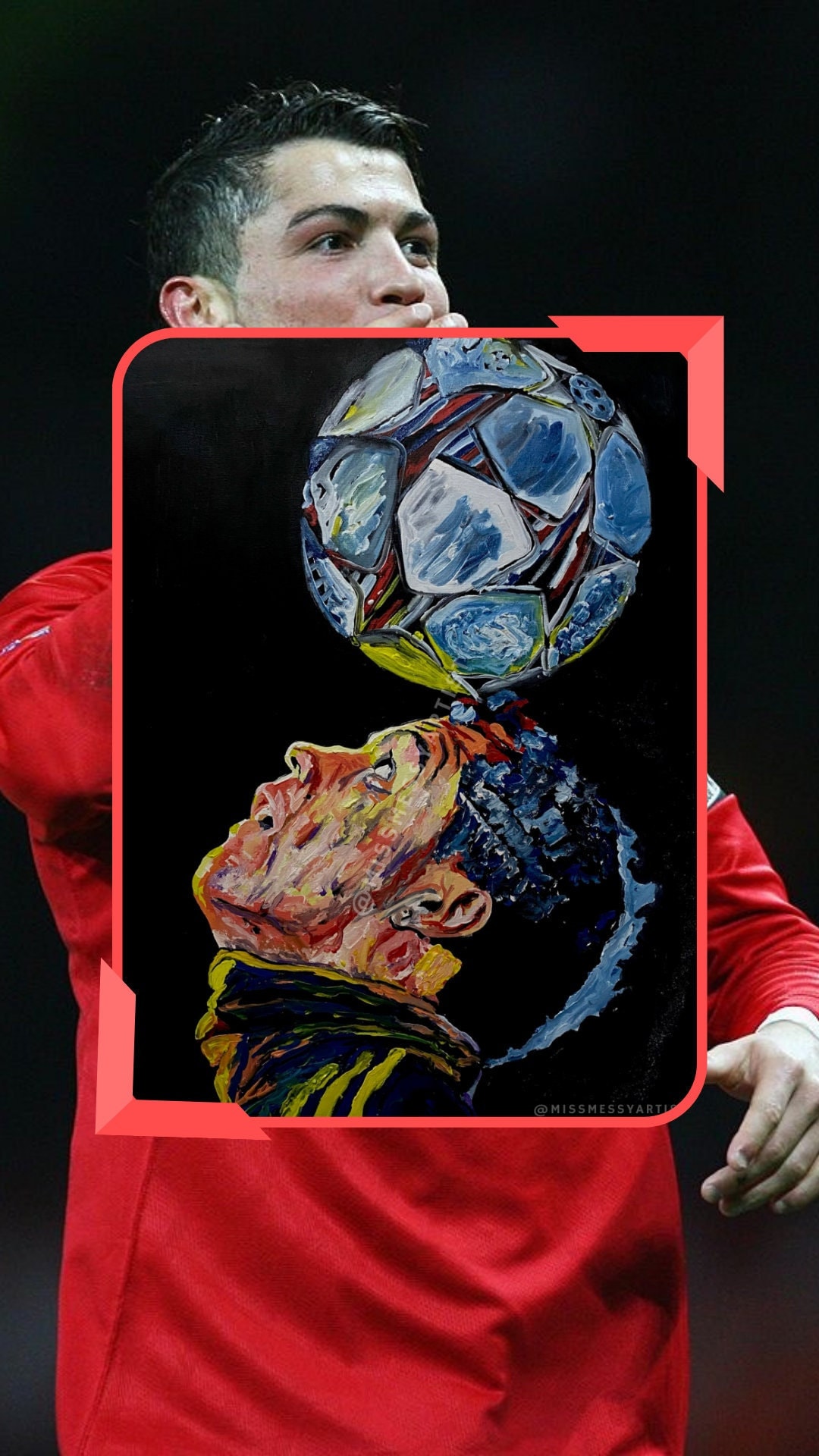 CRISTIANO RONALDO PORTRAIT Original Oil Painting of Football Legend ...