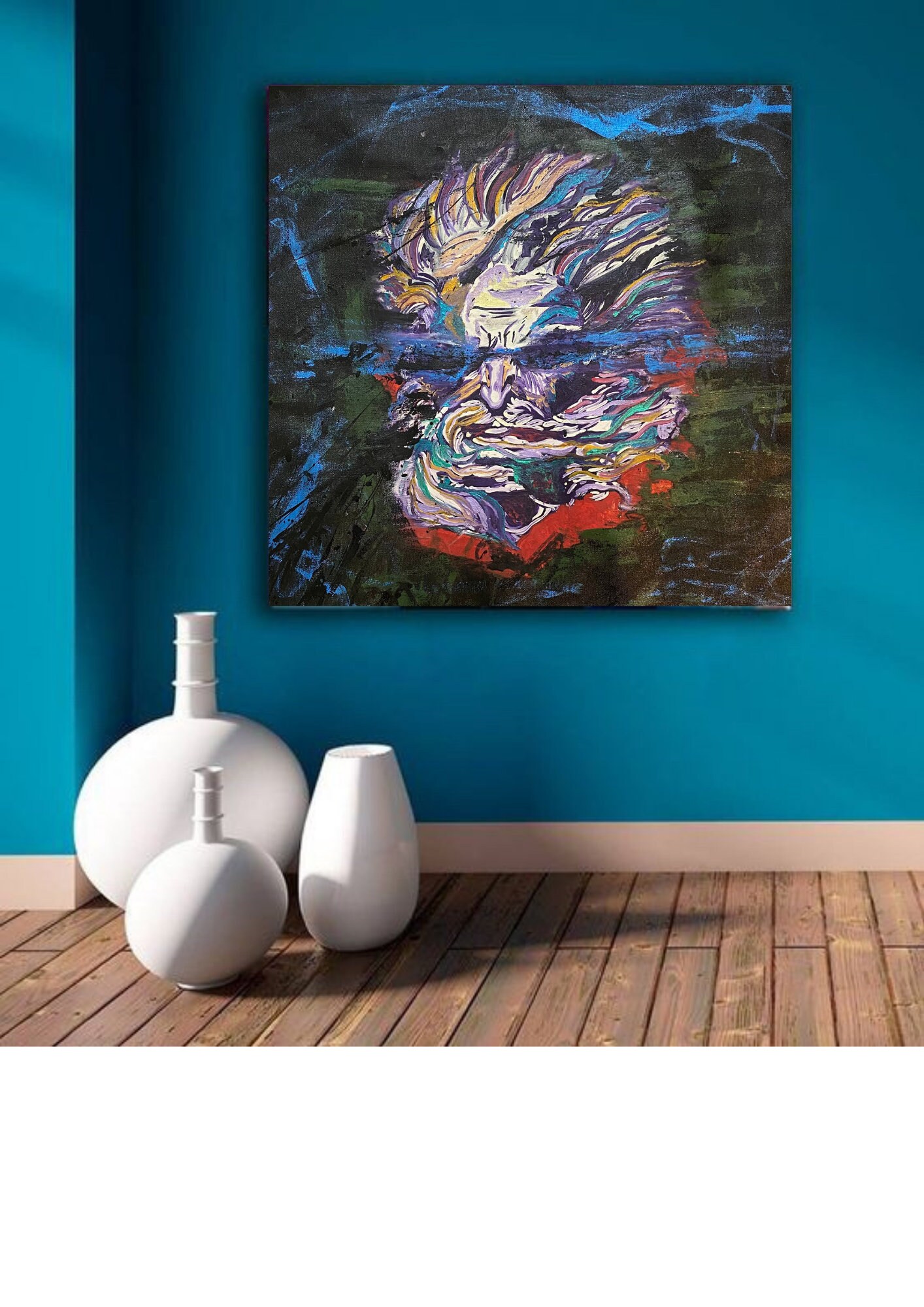 POSEIDON - the GREEK GOD - Portrait for the Fierce Greek God - Original ...